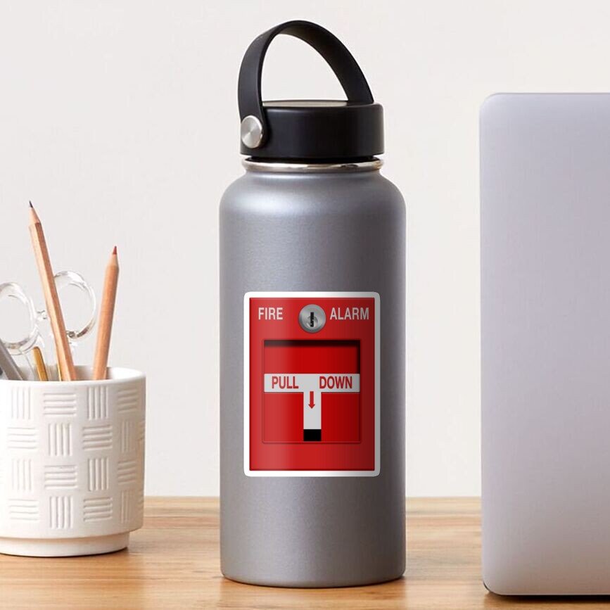 "Fire Alarm Pull Station" Sticker for Sale by FireAtDusk | Redbubble