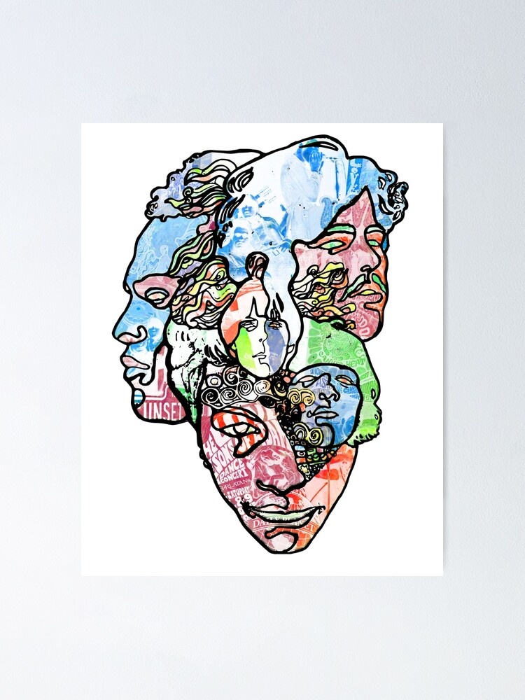 "Love Forever Changes Psychedelic Collage Light" Poster for Sale by ...