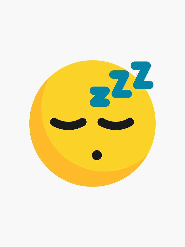 "Sleepy face" Sticker by Almeemstore | Redbubble