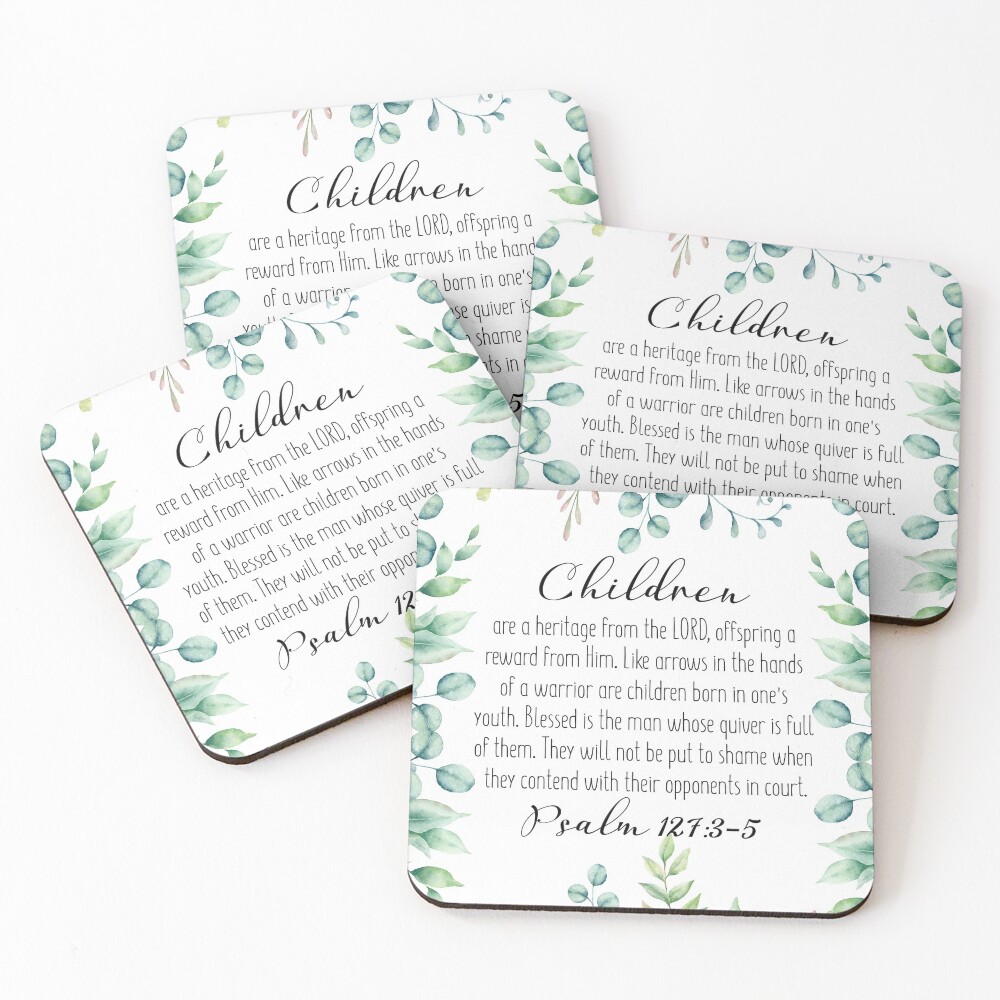 "Psalm 127:3-5, Scripture Wall Art, Printable Bible, Bible Psalm ...