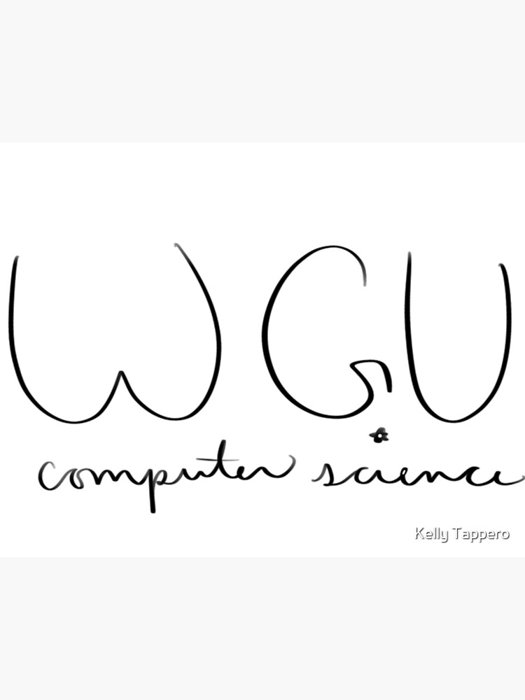 "Computer Science WGU" Poster for Sale by Pixibliss21 | Redbubble