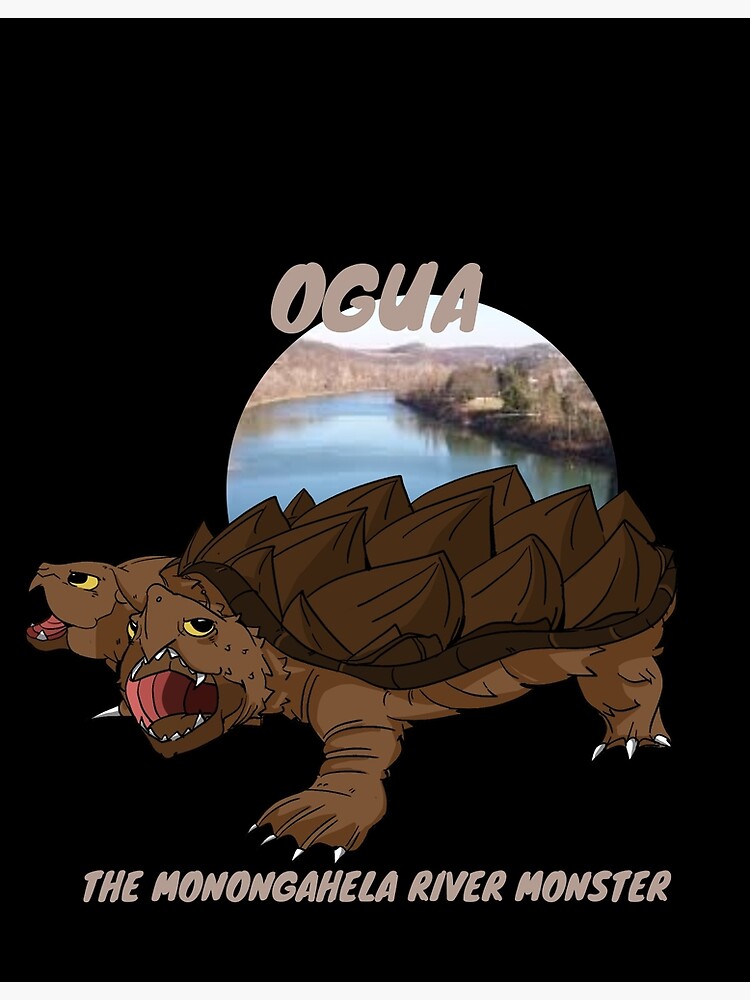 "Ogua, The Monongahela River Monster" Poster for Sale by CleverCryptid ...