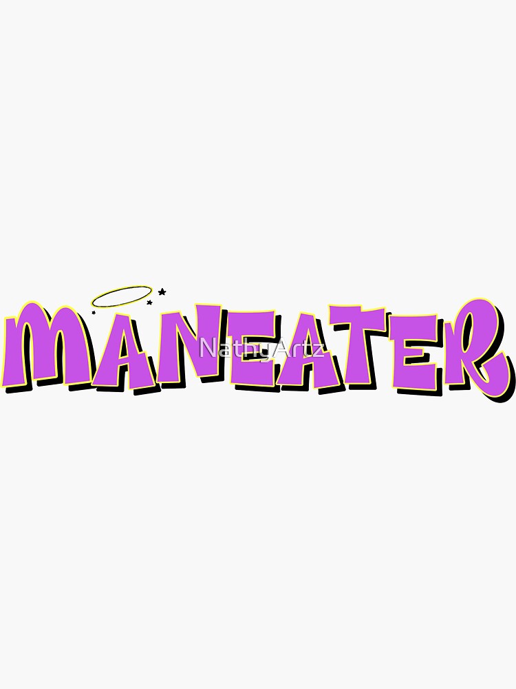 "Maneater Bratz Logo" Sticker for Sale by NathyArtz | Redbubble