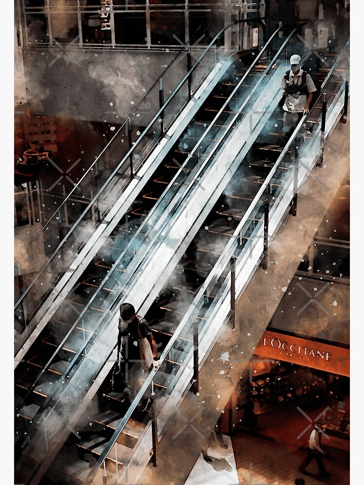 "Escalator" Poster for Sale by MytheousArt | Redbubble