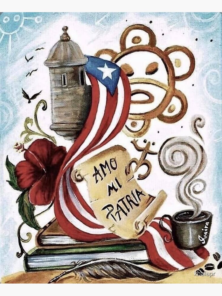 "Amo a mi Patria Puerto Rico" Sticker for Sale by khalapr | Redbubble
