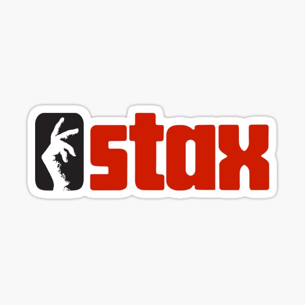 "stax" Sticker for Sale by atomtan | Redbubble