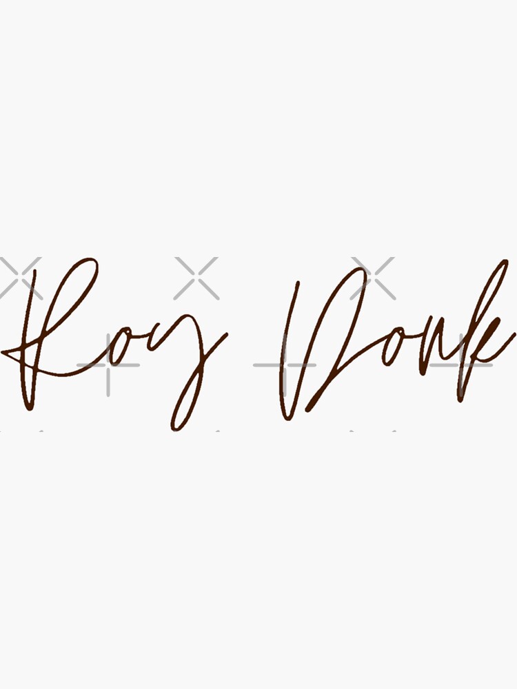 "Roy Donk Signature" Sticker for Sale by dedick | Redbubble