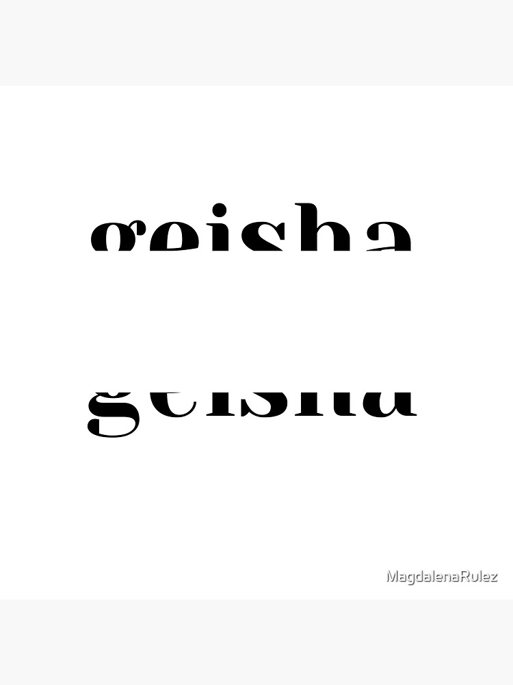 "geisha word" Sticker for Sale by MagdalenaRulez | Redbubble