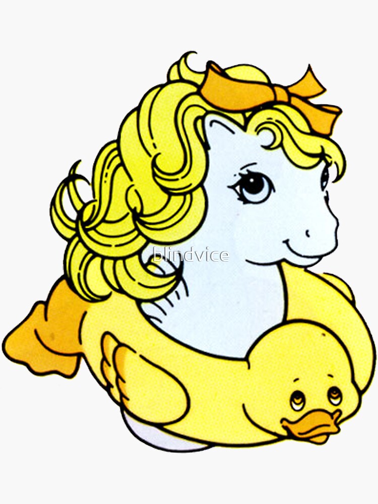 "My Little Pony G1 - Tiny Bubbles a Baby Sea Pony" Sticker for Sale by ...