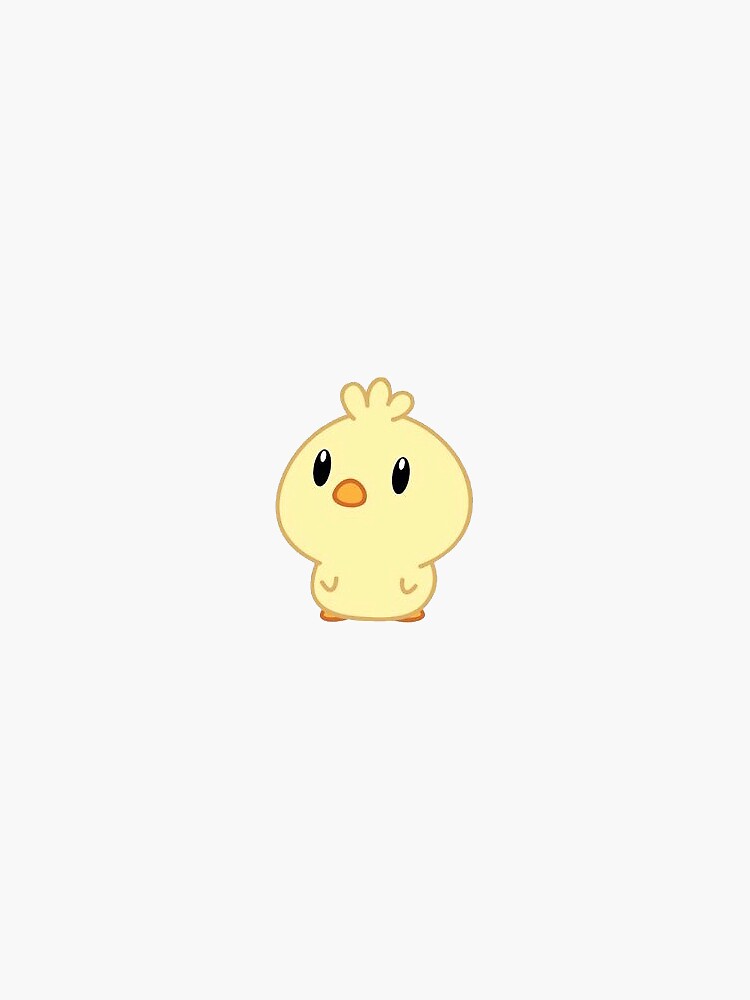 Pegatina «pollito kawaii» de kkthings | Redbubble