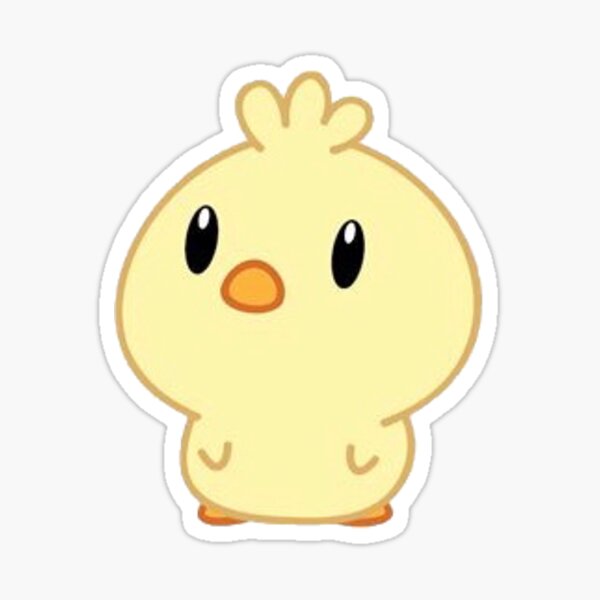 Pegatina «pollito kawaii» de kkthings | Redbubble
