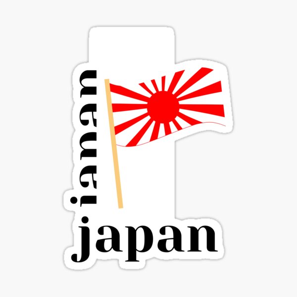 "jp flag" Sticker for Sale by MagdalenaRulez | Redbubble