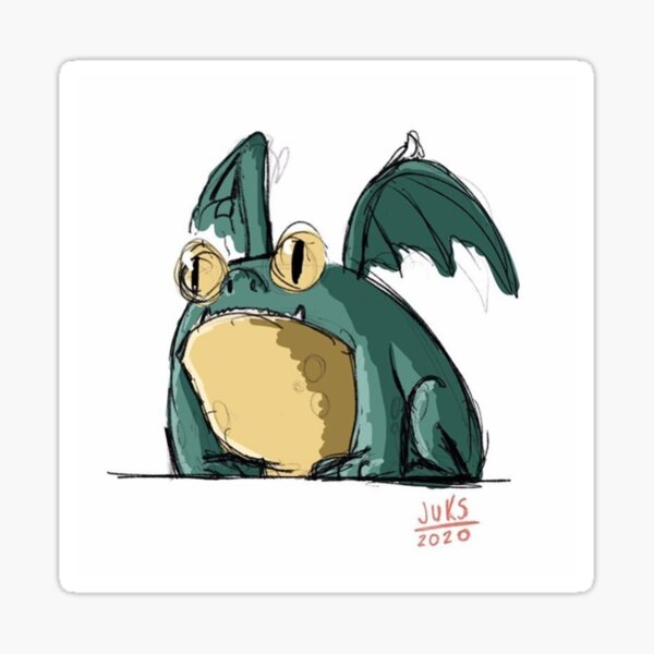 "frog bat" Sticker for Sale by Braydenanim | Redbubble