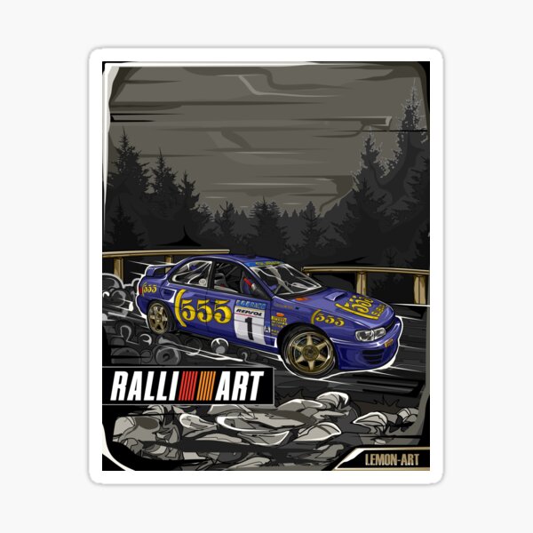 "Subaru Rally Art" Sticker for Sale by LEMON-ART1 | Redbubble
