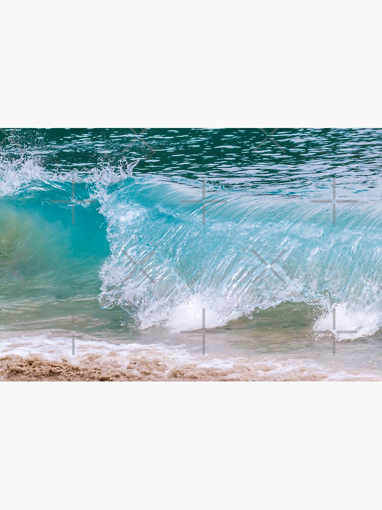 "blue ocean waves aquatic sea water" Sticker by Motivation111 | Redbubble