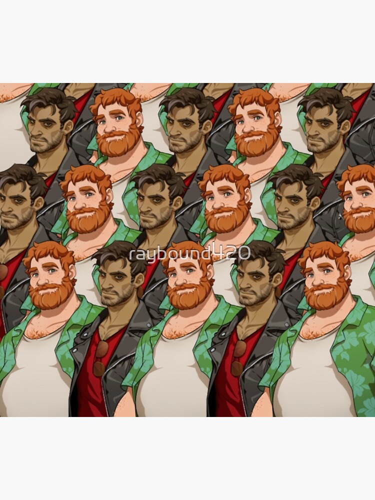 "Dream Daddy: Brian/Robert" Sticker for Sale by raybound420 | Redbubble