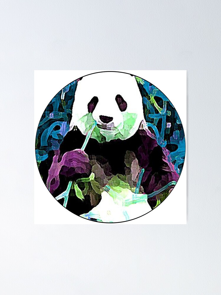 "Trippy Panda" Poster by spellsinger | Redbubble