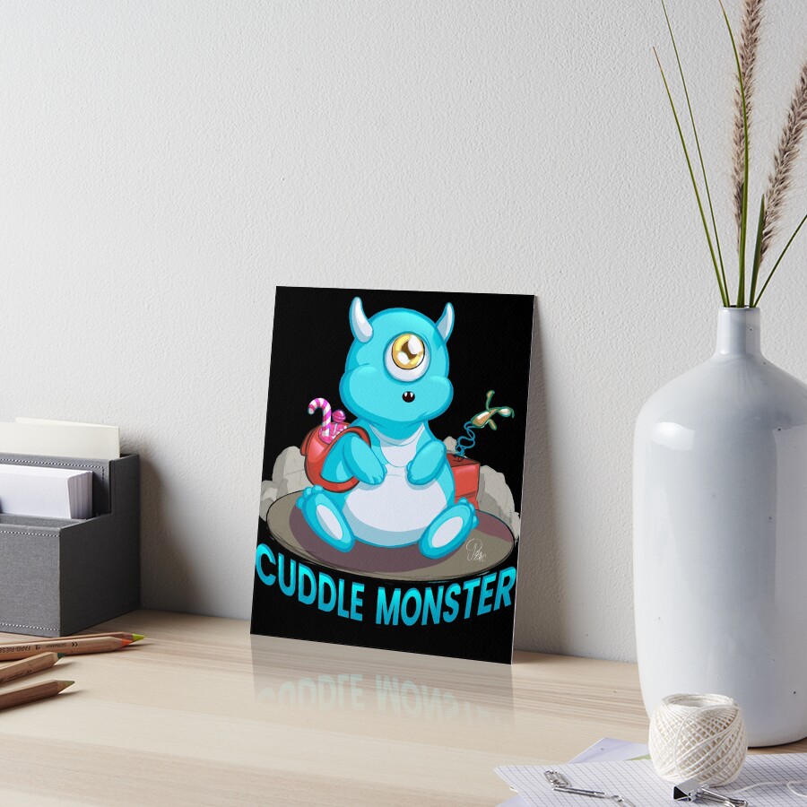 "Cuddle Monster - Kawaii and Cute Anime Gift" Art Board Print by IFFOUR ...