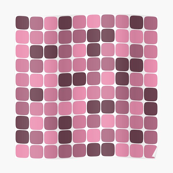 "Squircle Pattern (Rose Gold)" Poster for Sale by johnuttley | Redbubble