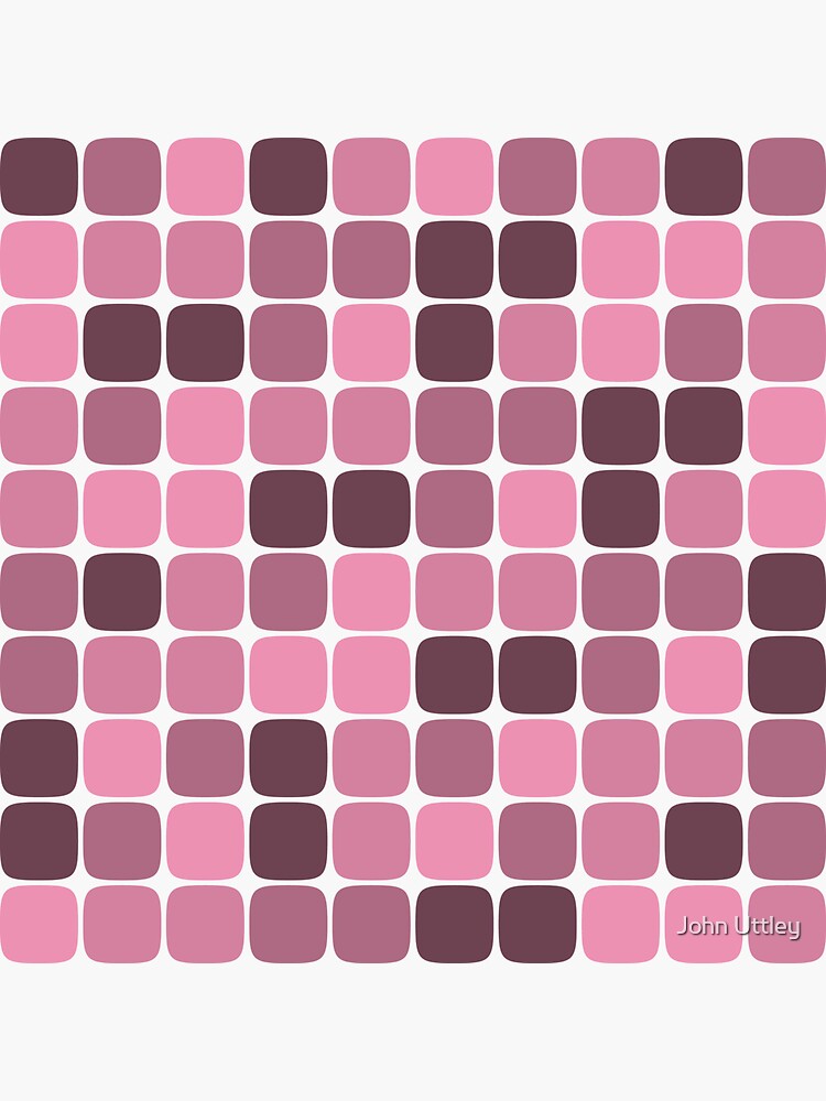 "Squircle Pattern (Rose Gold)" Sticker for Sale by johnuttley | Redbubble