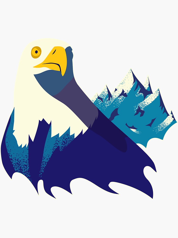 "A Lost Eagle" Sticker for Sale by aryan2001 | Redbubble