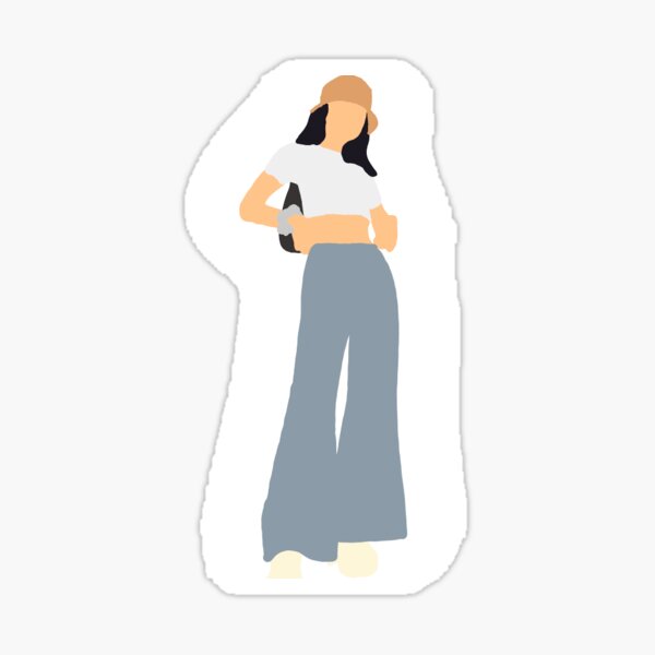 "Aesthetic outfit" Sticker by eugeiscool | Redbubble