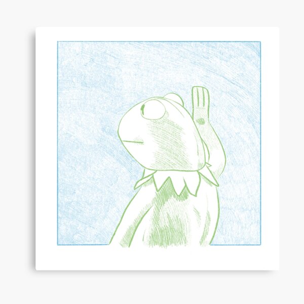 "Kermit rain window meme" Canvas Print for Sale by geekartistry | Redbubble