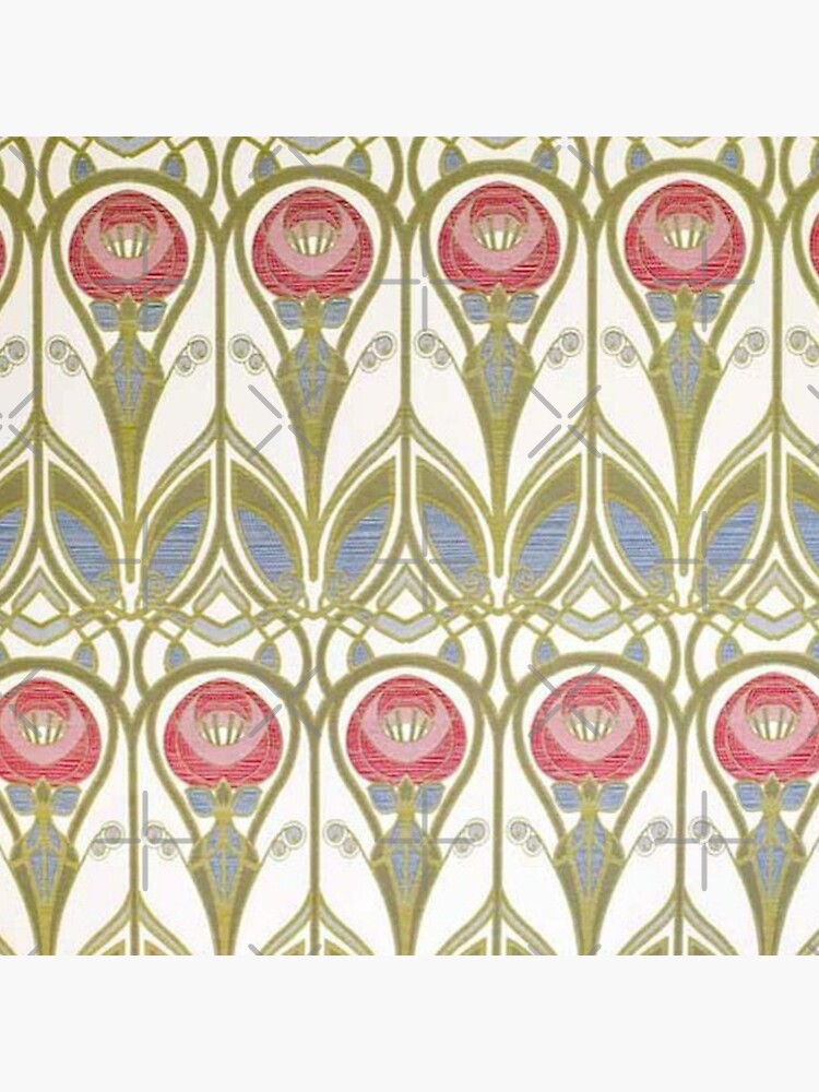 "Charles Rennie Mackintosh flowers design" Throw Pillow for Sale by ...