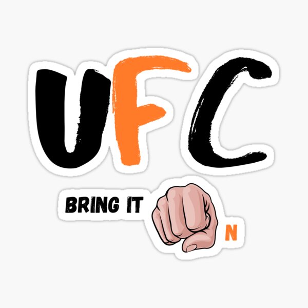 "UFC " Sticker for Sale by sourik13 | Redbubble