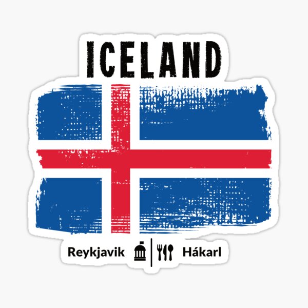 "Iceland flag, flags of the world - travel map" Sticker for Sale by ...