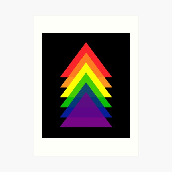 "Triangle Abstract LGBTQ Pride Flag Design" Art Print by Gerhanj ...