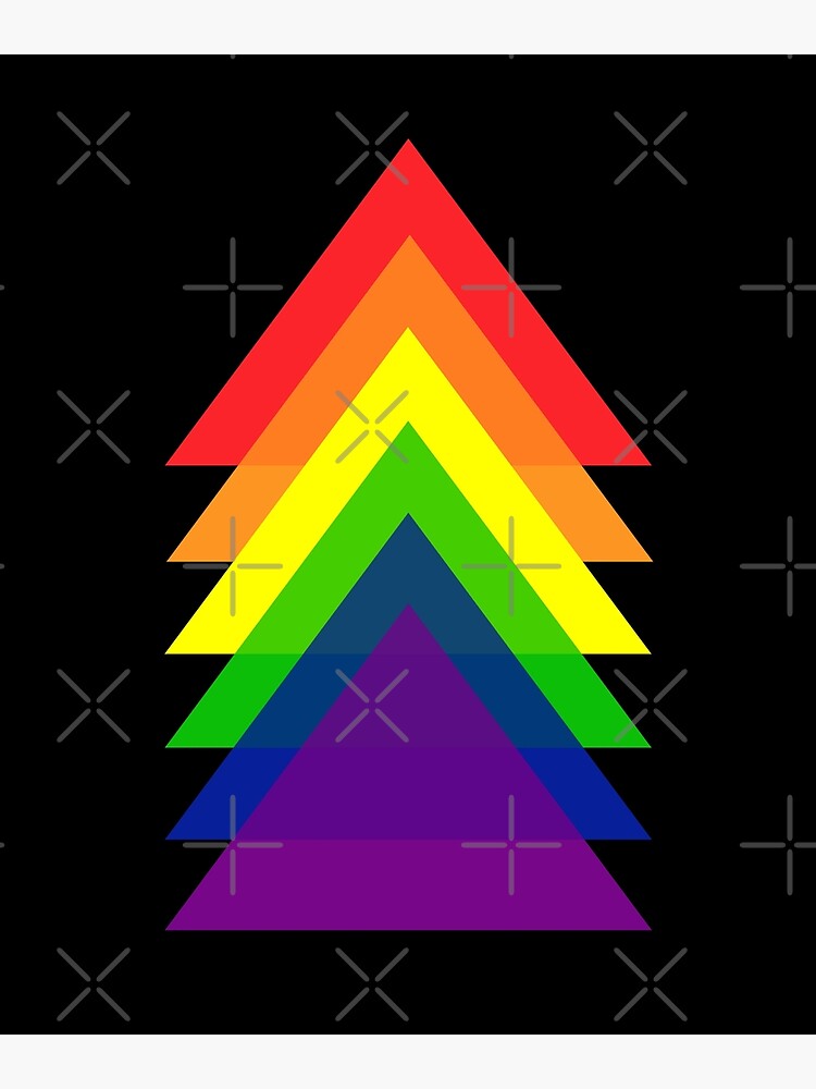 "Triangle Abstract LGBTQ Pride Flag Design" Art Print by Gerhanj ...