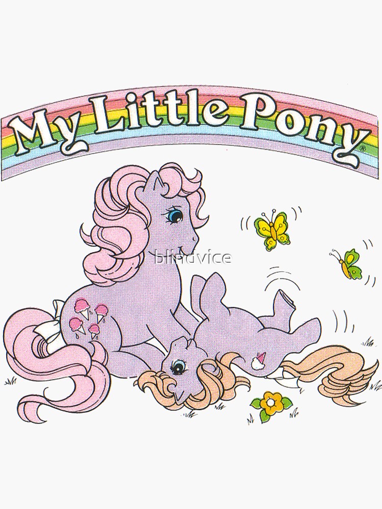 "My Little Pony G1 - Mommy and Baby Lickety Split version 2 " Sticker ...
