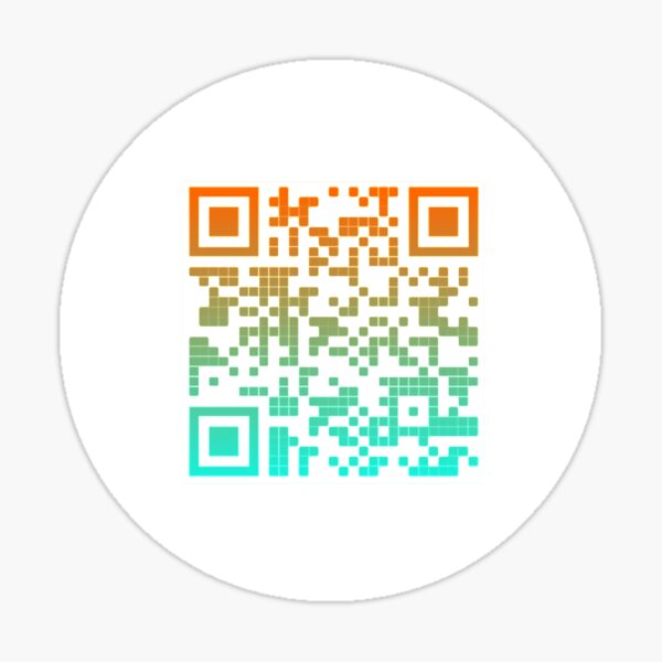 "QR code that leads to my redbubble shop " Sticker for Sale by ...