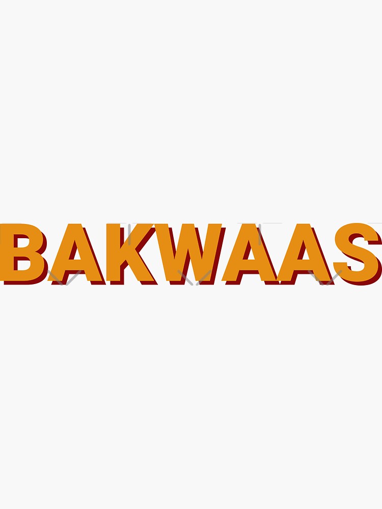 "Bakwaas Meme" Sticker for Sale by Soursoul99 | Redbubble