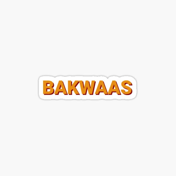 "Bakwaas Meme" Sticker for Sale by Soursoul99 | Redbubble