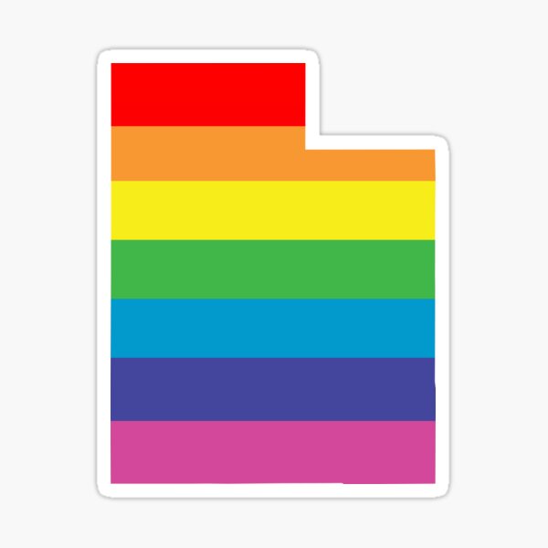 "utah rainbow" Sticker for Sale by chromatosis | Redbubble
