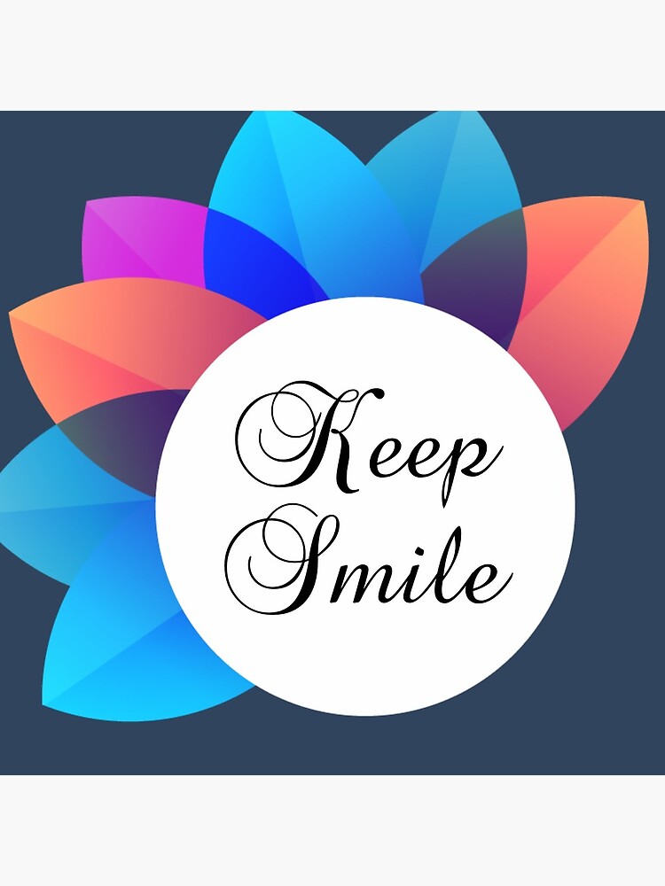 "Keep smile logo.." Art Print for Sale by Parveen789 | Redbubble