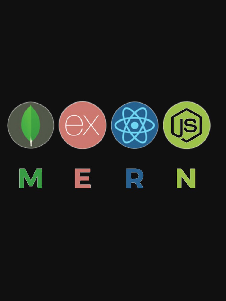 "MERN Stack" T-shirt for Sale by CodingMarathon | Redbubble | mongodb t ...