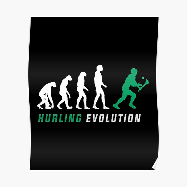 "The Evolution of Hurling" Poster by yvesklein | Redbubble