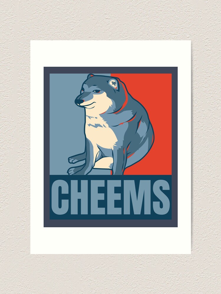 "Cheems Political Poster Style Dog Meme" Art Print by LoveofDog | Redbubble