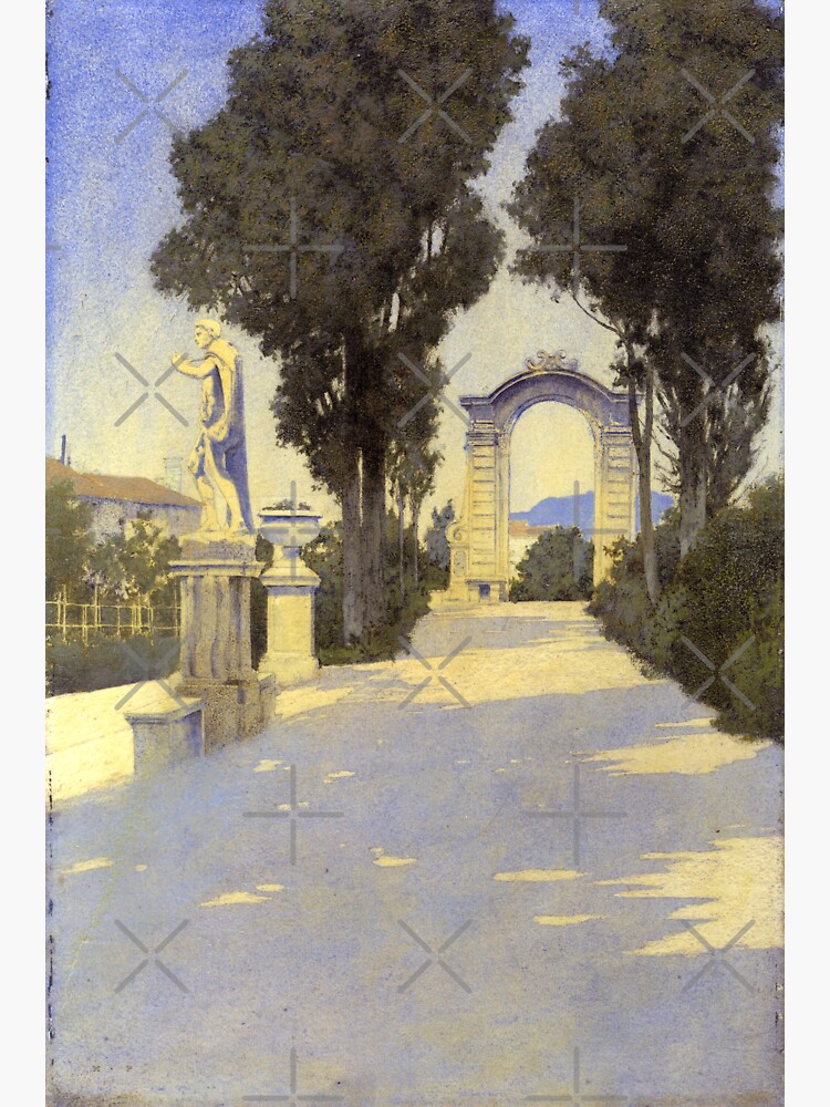 "Maxfield Parrish. Villa Scassi, Genoa, 1903. From Italian villas and ...