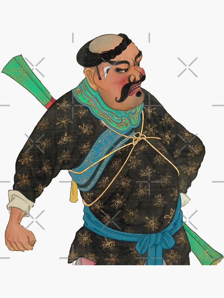 "Peking Opera character" Sticker by Zanimations | Redbubble