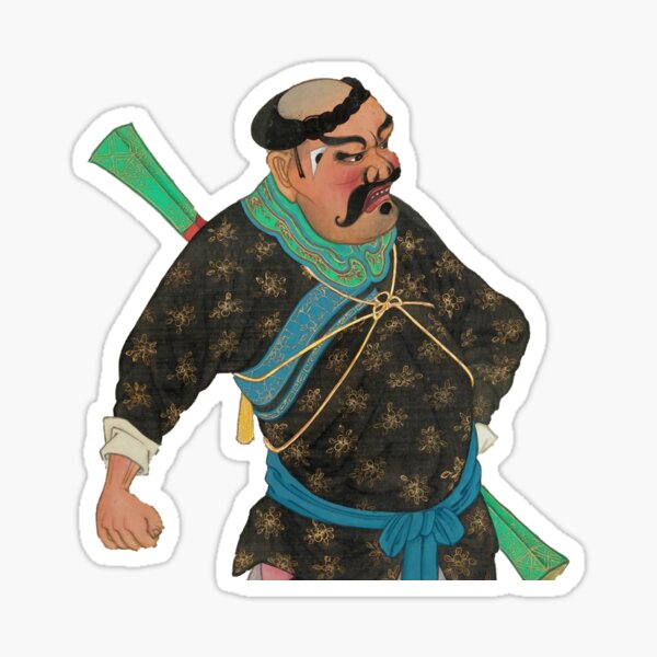 "Peking opera character" Sticker by Zanimations | Redbubble