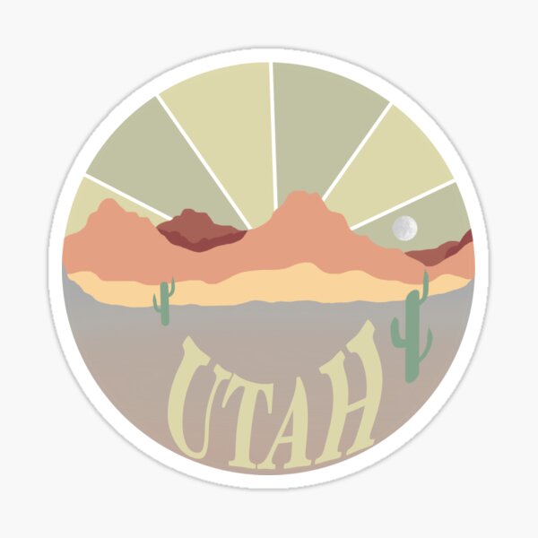 "Vintage Utah " Sticker for Sale by cameronboyceart | Redbubble