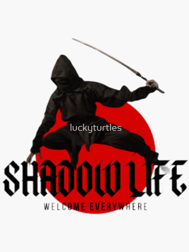 "Shadow Life Design" Sticker for Sale by luckyturtles | Redbubble