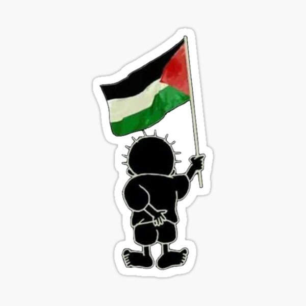 " FREE Palestine handala " Sticker for Sale by duaaalshabib | Redbubble