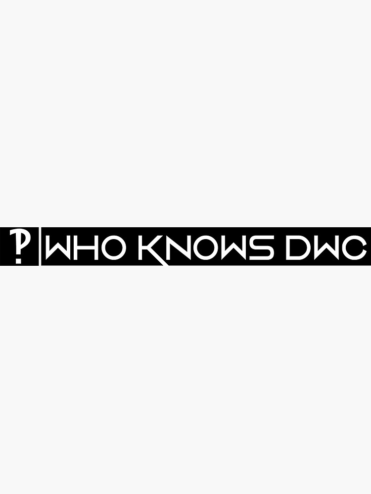 "Who Knows Watermark Logo" Sticker for Sale by Crestfallphotos | Redbubble