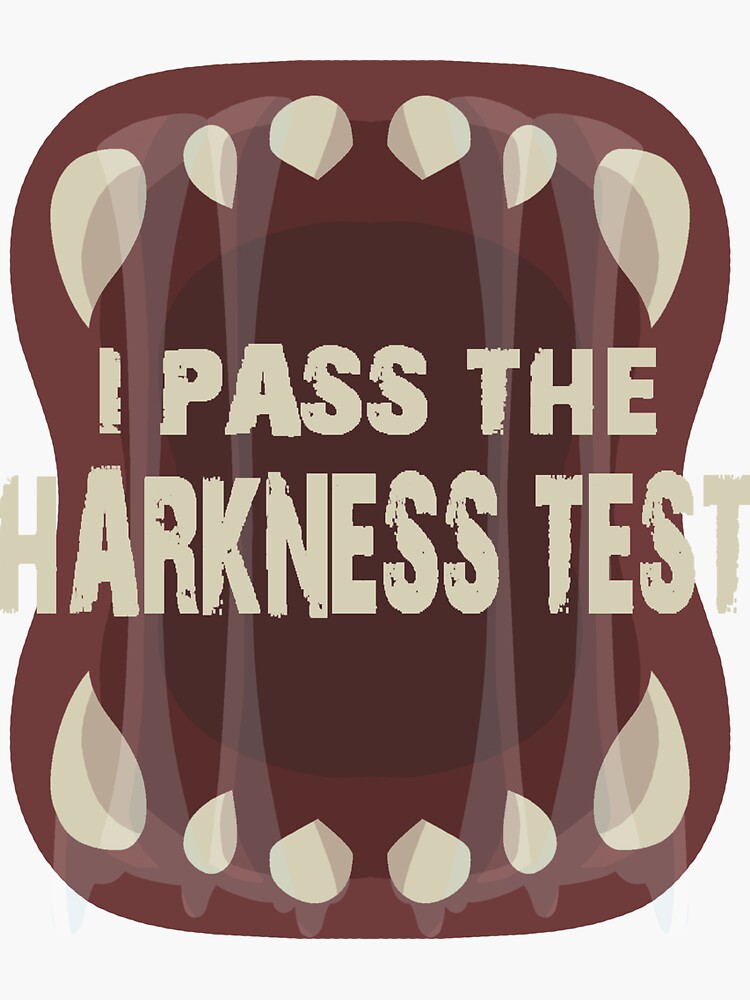 ""I Pass the Harkness Test" Design" Sticker by Parasol-Mouse | Redbubble
