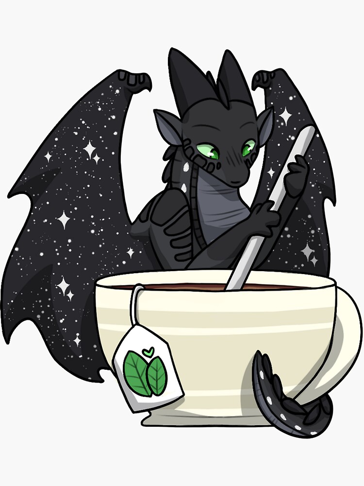 "Starflight with Tea" Sticker for Sale by BlessedBlossom | Redbubble